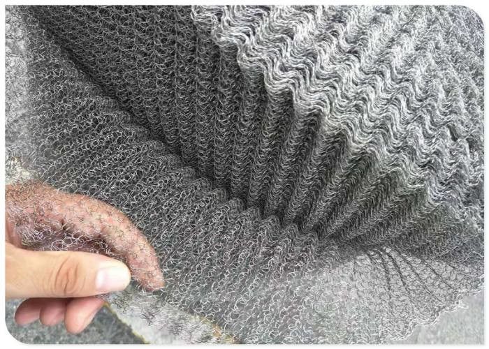 2'' To 42inch Wide Ginning Type Knitted Wire Mesh High Filtering Efficiency