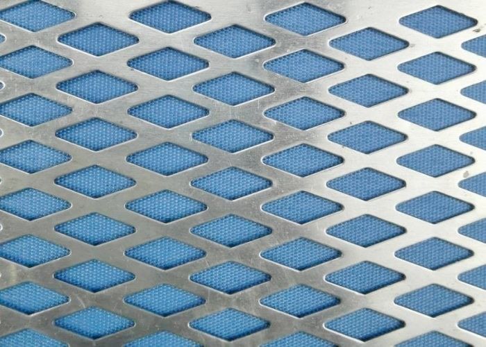 Filter Diamond Punched Perforated Metal Mesh Sheet Length Customized 0 ...