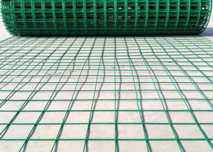 Anti Rust Green Black Blue Welded Wire Mesh For Garden / Stadium Fencing