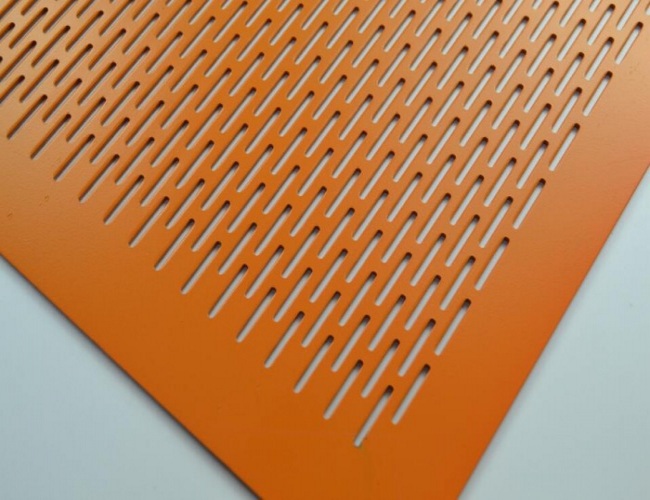 Slotted Hole Punched Metal Screen Aluminum Perforated Panels Multiple ...