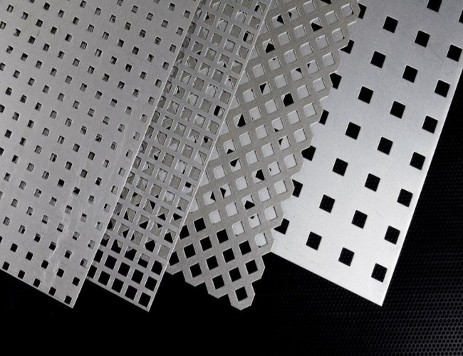High Strength Square Hole Perforated Sheet Metal Punched Metal Panels ...