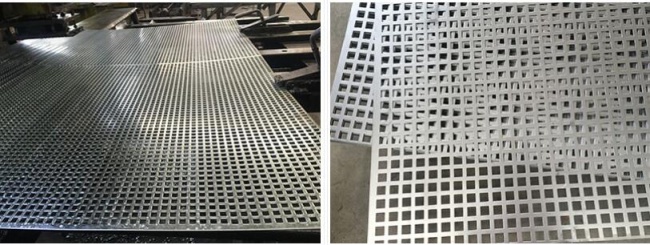 High Strength Square Hole Perforated Sheet Metal Punched Metal Panels ...