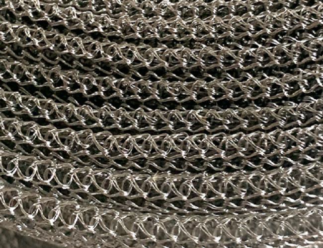 Multi Strand Stainless Steel Knitted Wire Mesh Flat Type Alkali Resistance