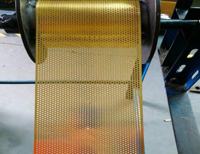 College Experimental Punched Metal Sheet Perforated Copper Plate 100mm