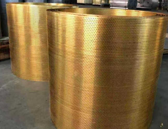 College Experimental Punched Metal Sheet Perforated Copper Plate 100mm