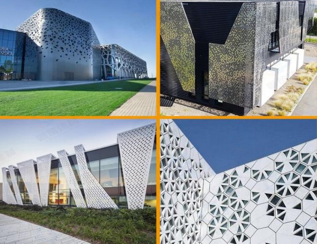 Anti Humidity Perforated Aluminium Facade Plate with Fluorocarbon ...