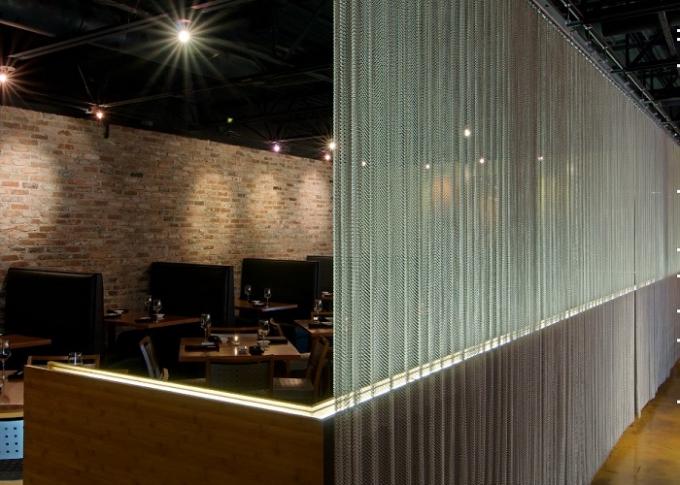 Flexible Aluminium Woven Wire Mesh Screen Spiral Patterns For Interior ...