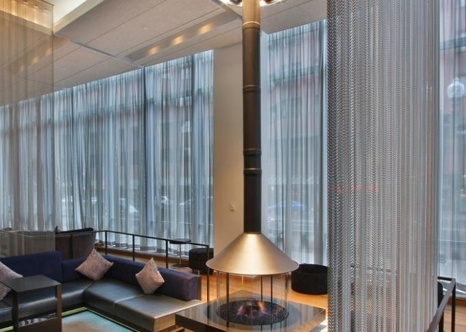 Flexible Aluminium Woven Wire Mesh Screen Spiral Patterns For Interior ...